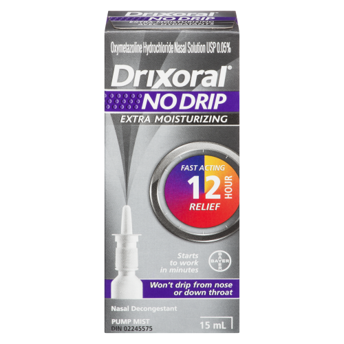 Drixoral No Drip Extra Moisturizing 15ml – Roulston's Pharmacy PharmaChoice