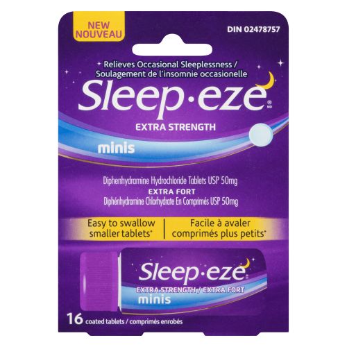 Sleep-eze Extra Strength Minis 16 Tablets – Roulston's Pharmacy ...