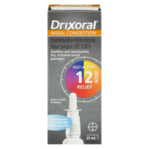 Drixoral Nasal Congestion Pump 25ml – Roulston's Pharmacy PharmaChoice