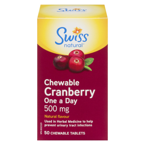 Swiss Chewable Cranberry 500mg 50 Chewable Tablets – Roulston's ...